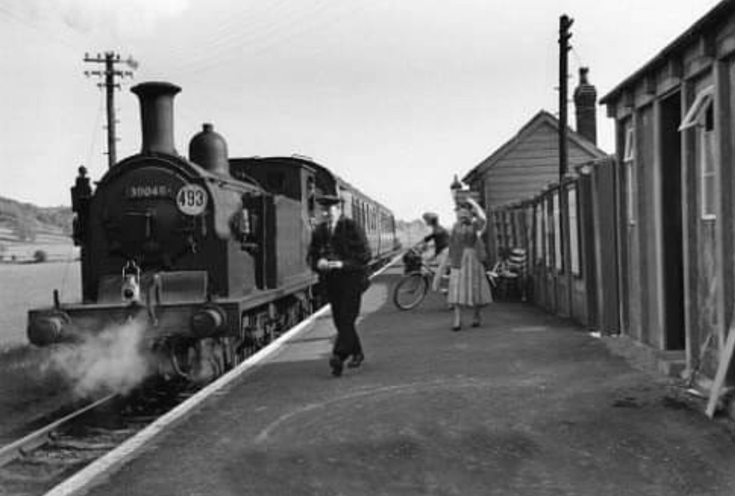 A Train At Colyford Railway Station